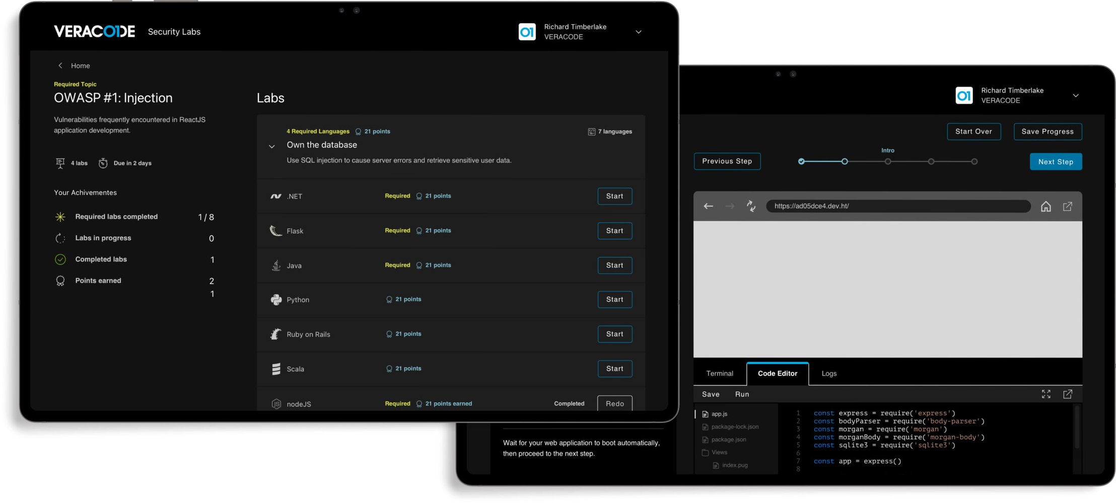 Veracode. UI Audit. Boosting User Engagement for Veracode app.